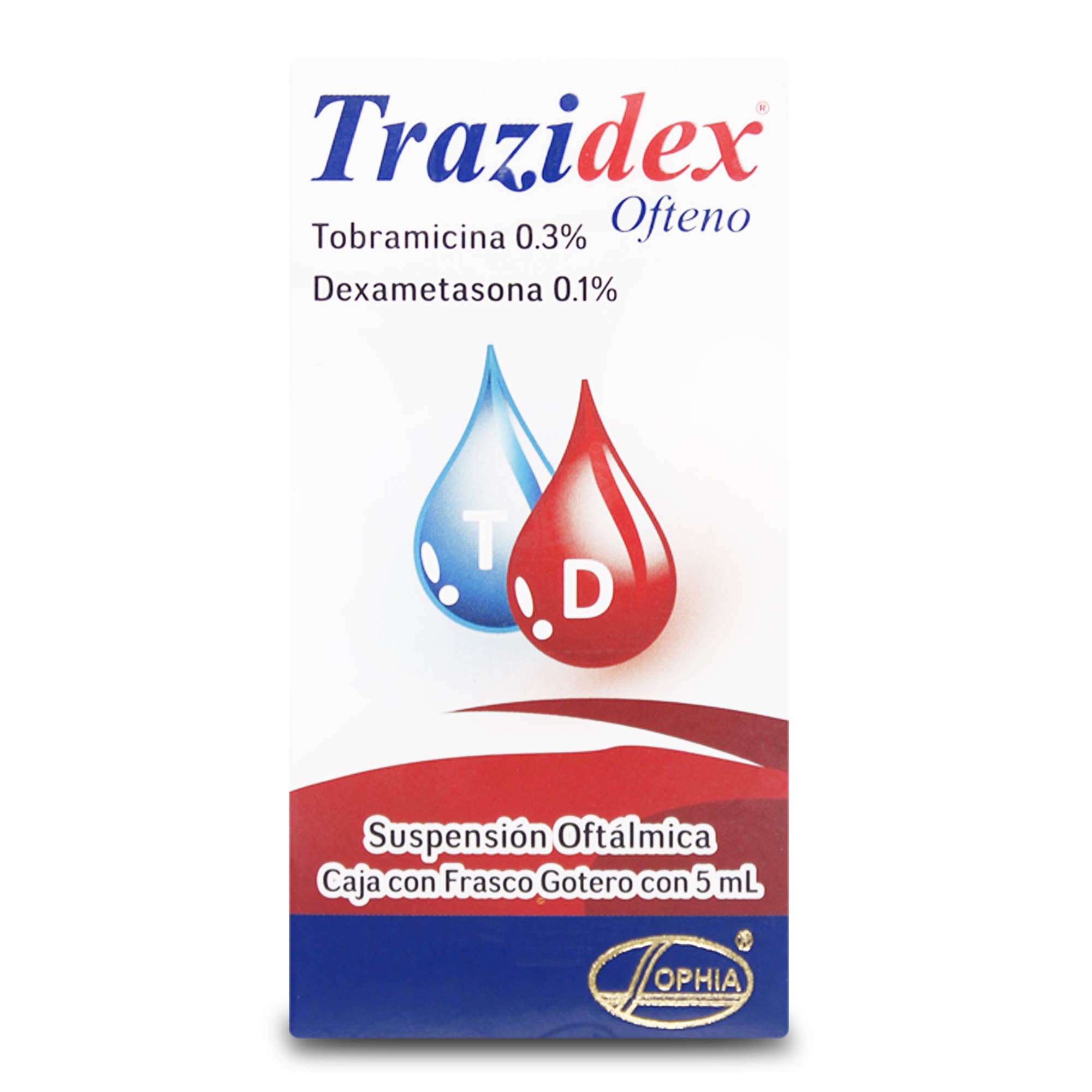 Trazidex Ofteno Tobramicina 0,3% Suspensión Oftalmica 5 mL | Cruz Verde