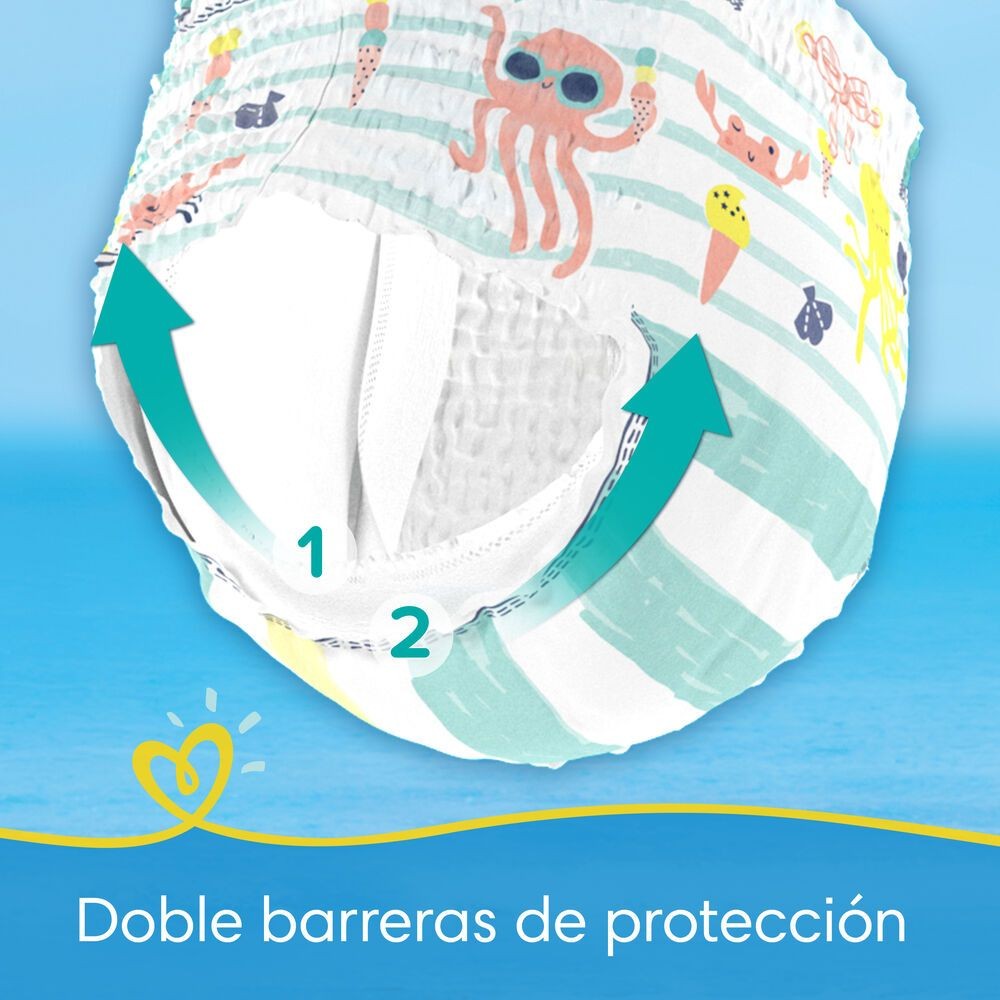 Pañales para Piscina Pampers Splashers Talla P-M 12 Unidades | Cruz Verde