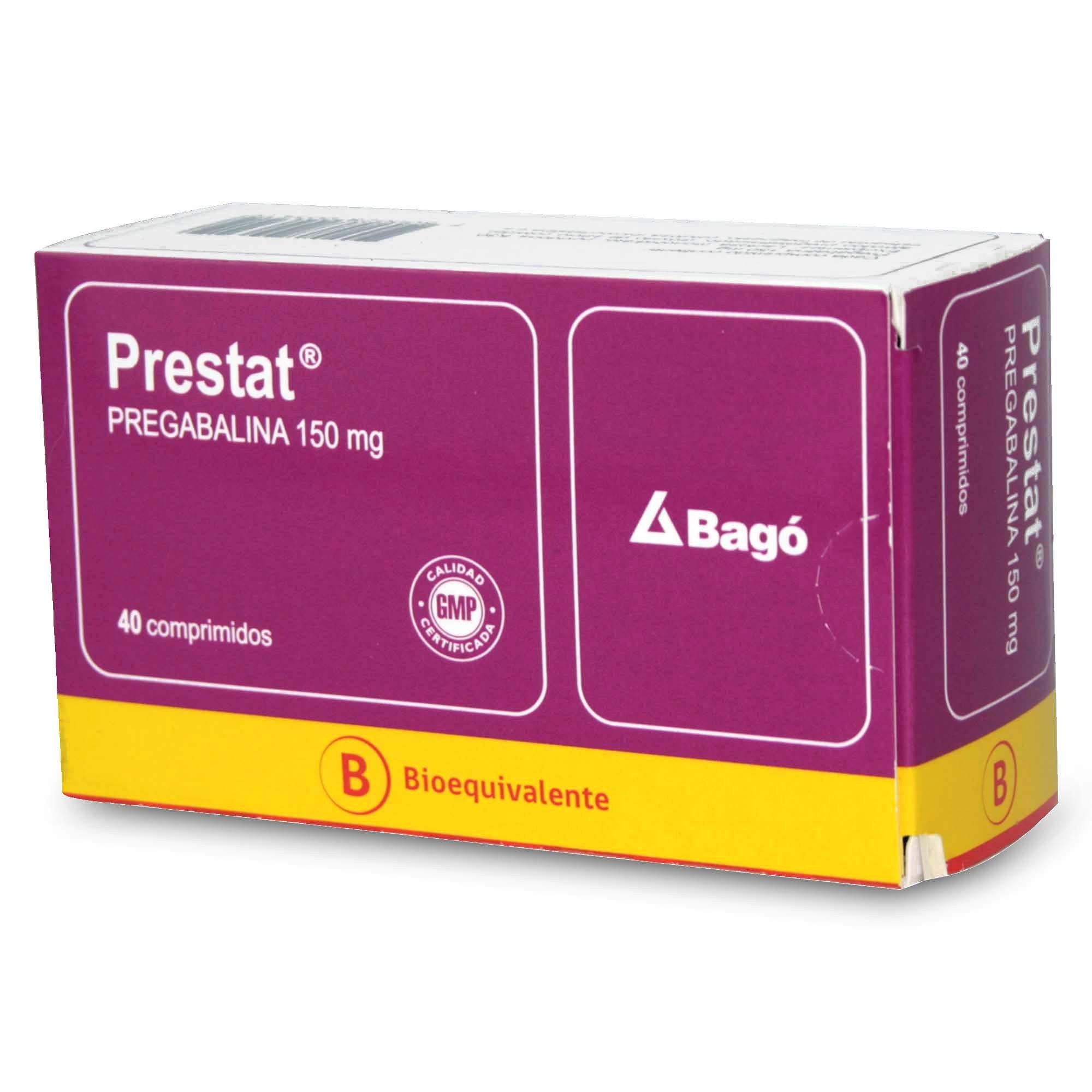 Prestat Pregabalina 150 mg 40 Comprimidos - FarmaCompara