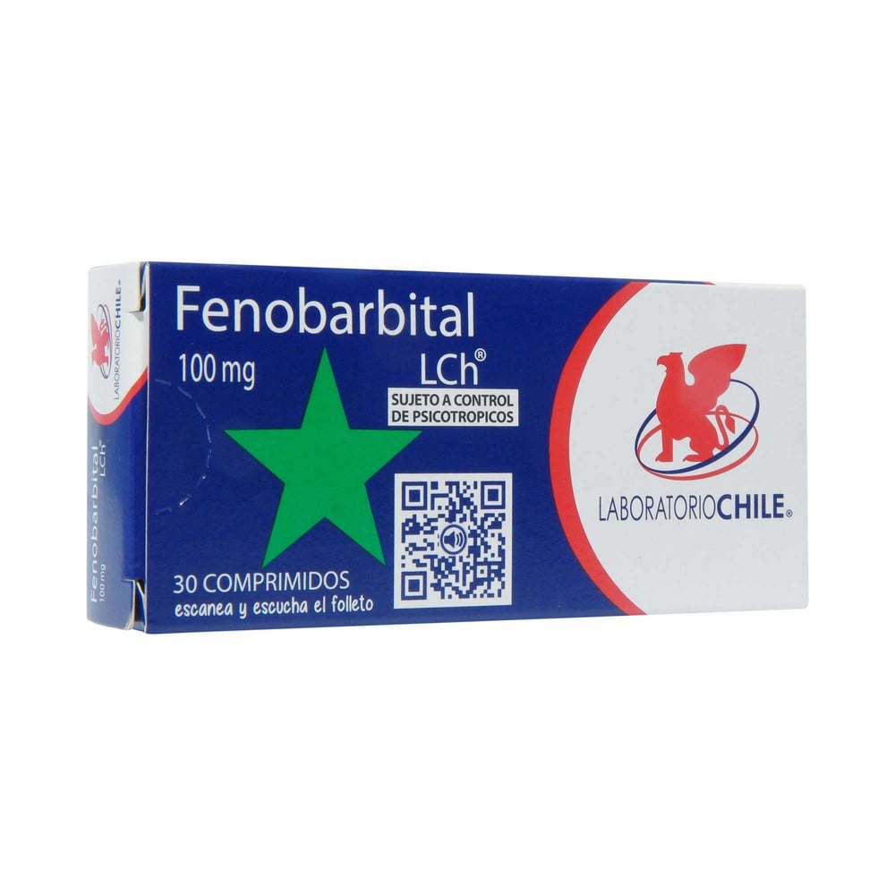 Fenobarbital 100 mg 30 Comprimidos | Cruz Verde