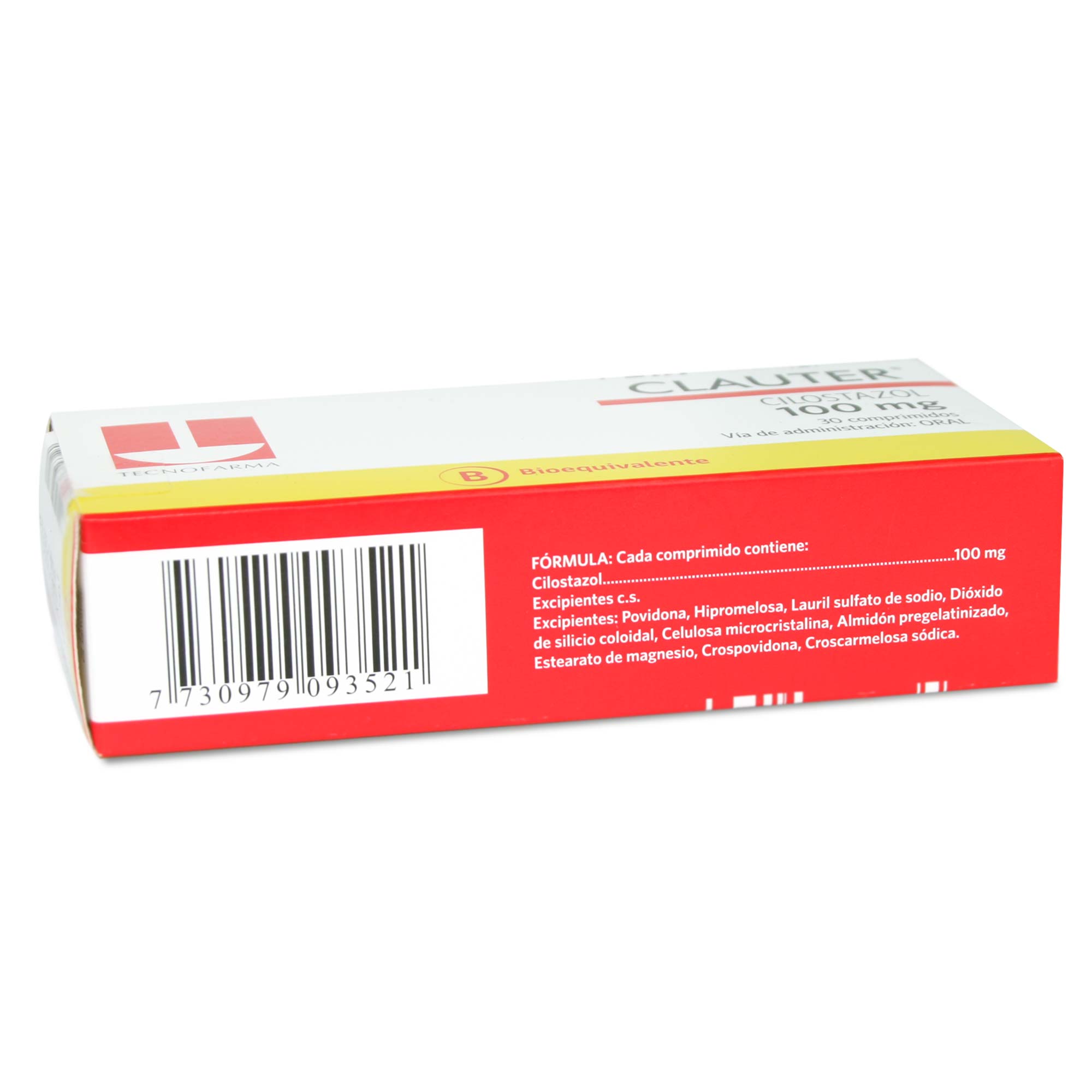 Clauter Cilostazol 100 mg 30 Comprimidos | Cruz Verde