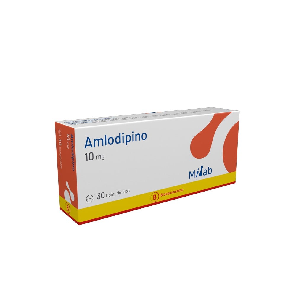 Amlodipino 10 mg 30 Comprimidos - MintLab - FarmaCompara