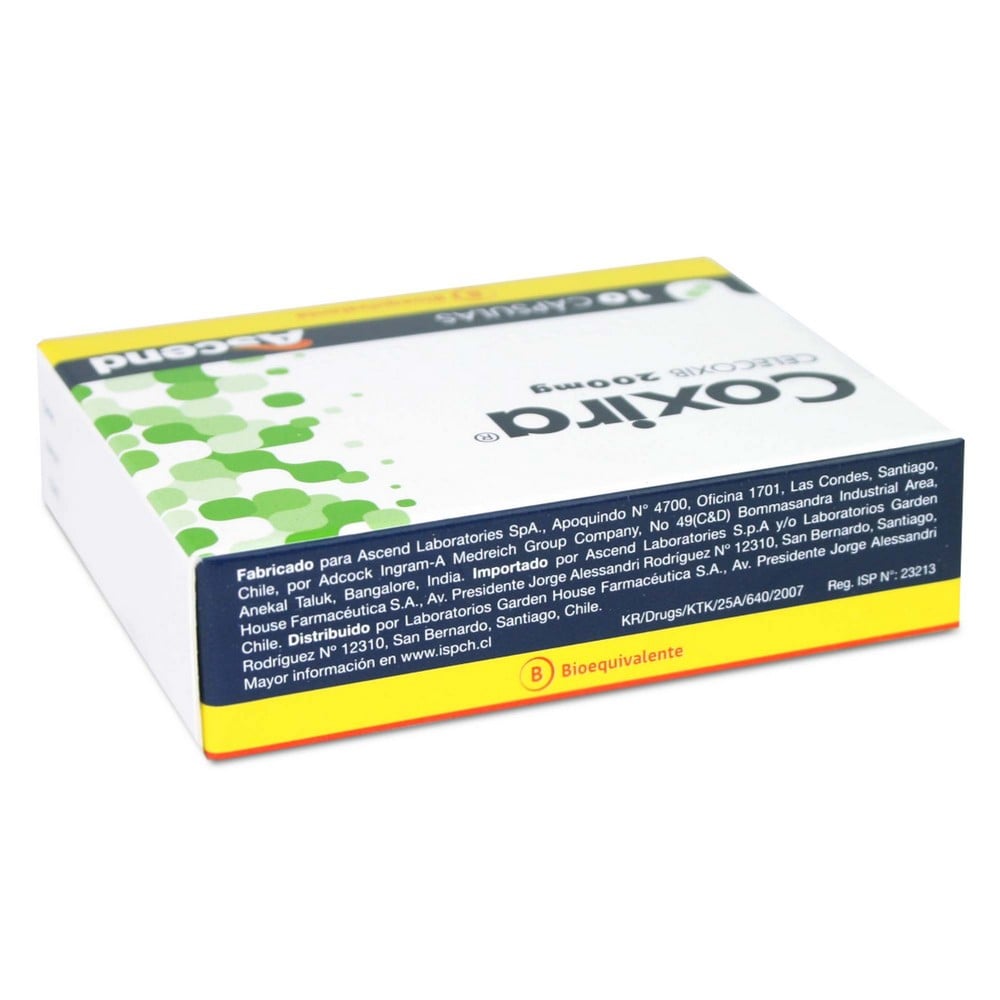Coxira Celecoxib 200 mg 10 Cápsulas | Cruz Verde
