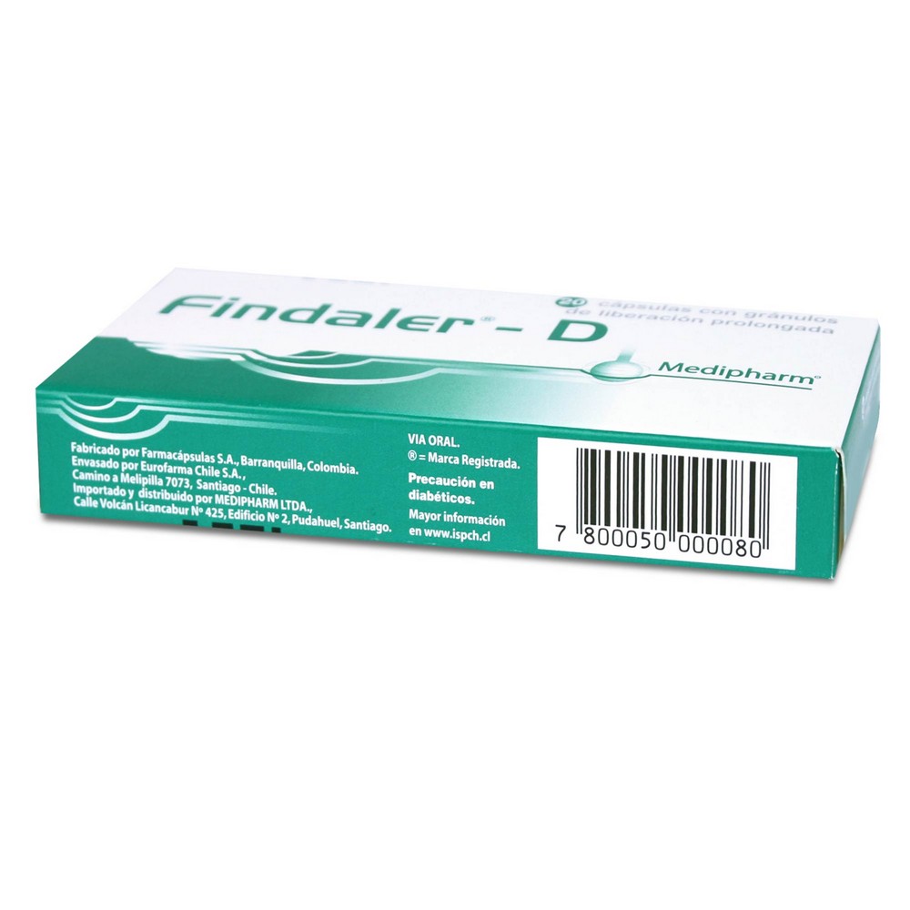 Findaler-D Cetirizina 120 mg 20 Comprimidos | Cruz Verde