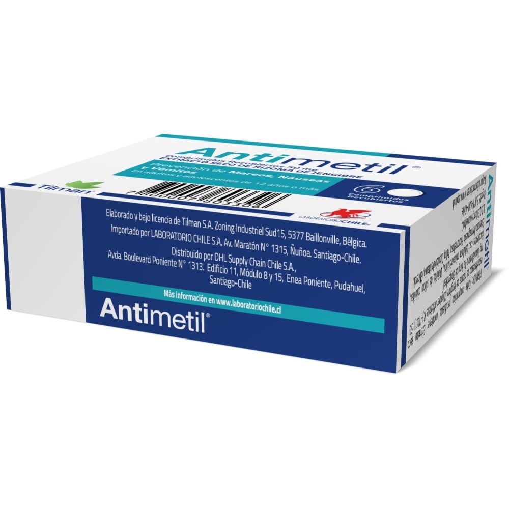 Antimetil 50mg 6 Comprimidos Recubiertos | Cruz Verde