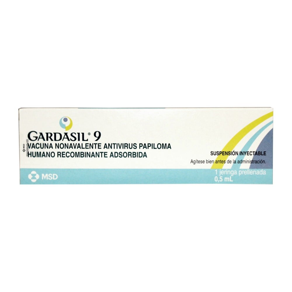 Gardasil 9 Vacuna Antivirus Papiloma Inyectable 1 Jeringa Prellenada ...