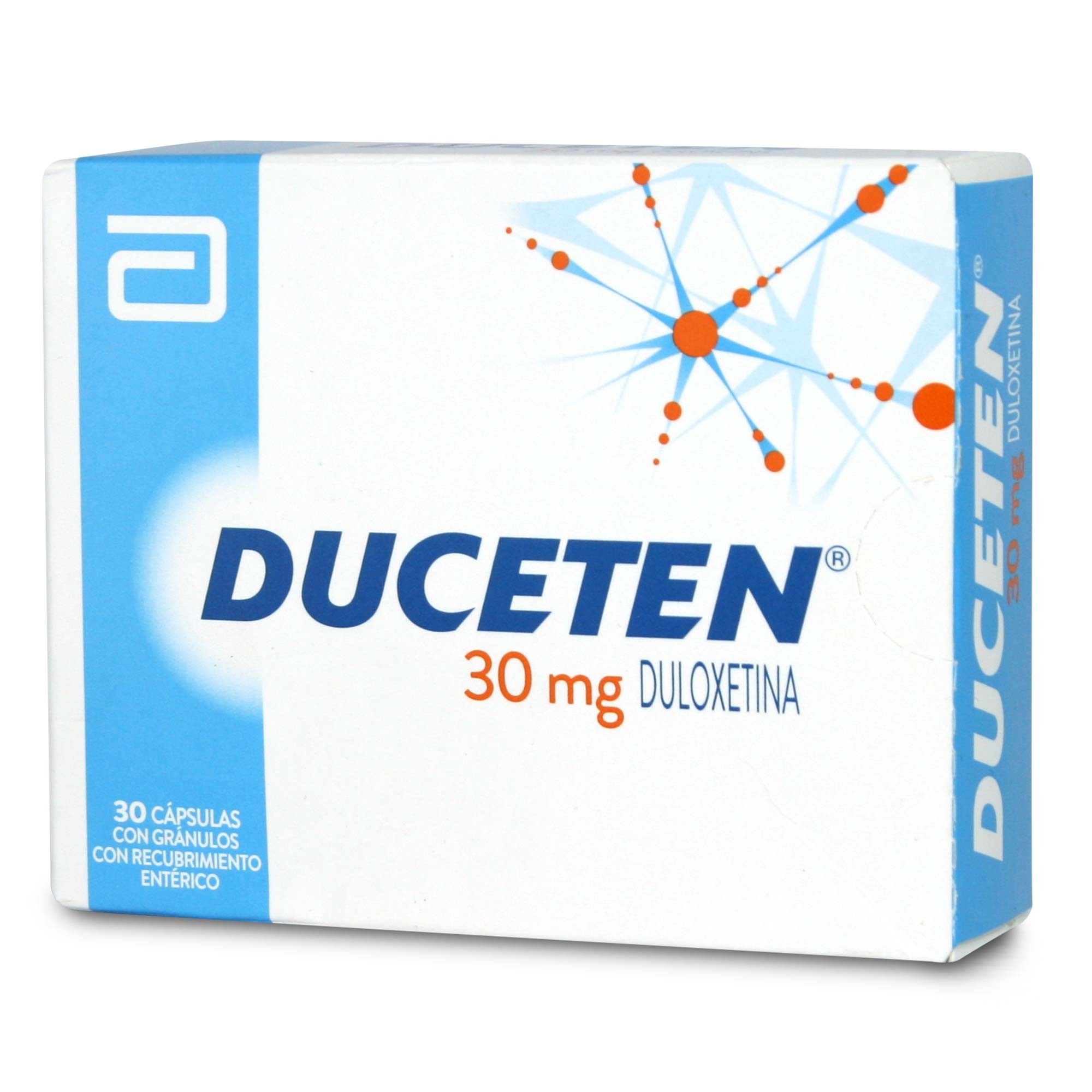 Duceten Duloxetina 30 mg 30 Cápsulas