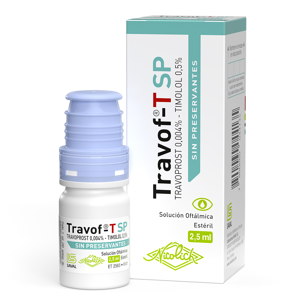 Travof-T Sp Solución Oftálmica Estéril 0,004%/0,5% 2,5 mL | Farmacias ...