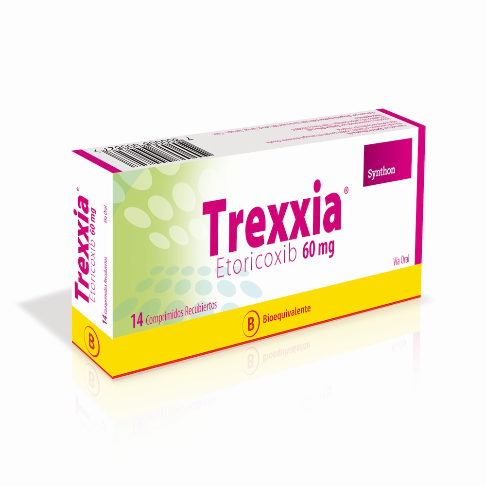 Trexxia Etoricoxib 60 mg 14 Comprimidos Recubiertos | Cruz Verde