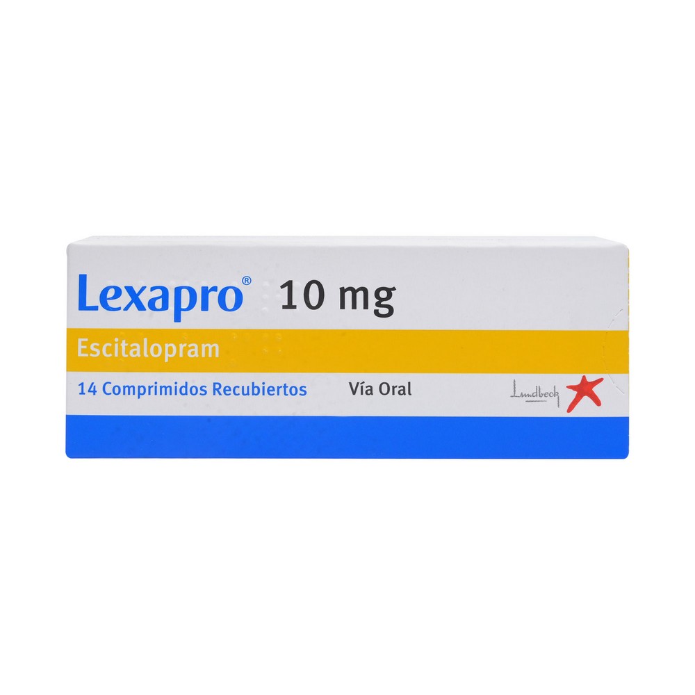 Lexapro Escitalopram 10 mg 14 Comprimidos | Cruz Verde