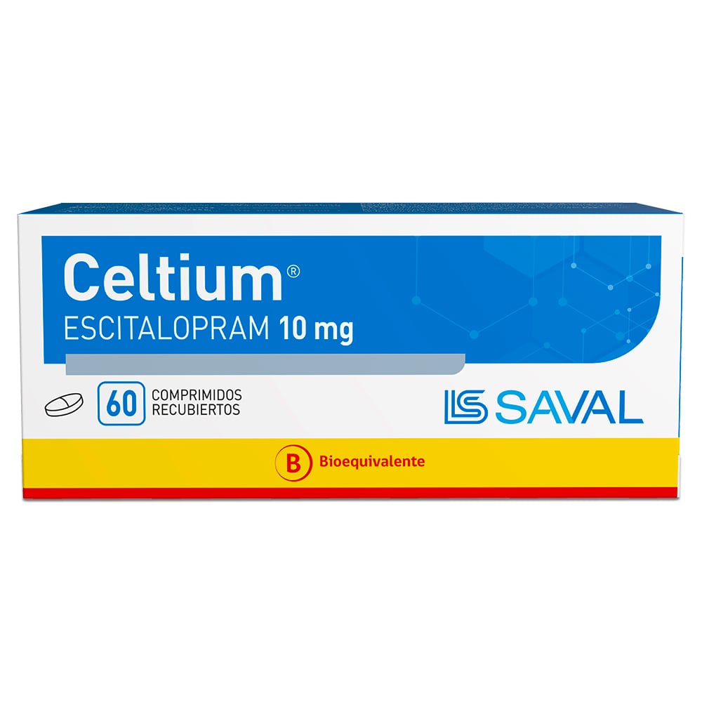 Celtium Escitalopram 10 mg 60 comprimidos | Cruz Verde