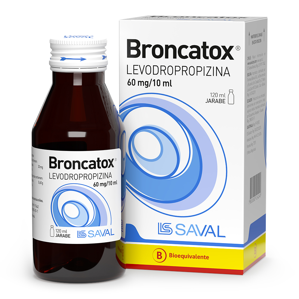 Broncatox Jarabe Levodropropizina 0,6 g / 120 ml | Farmacias Cruz Verde