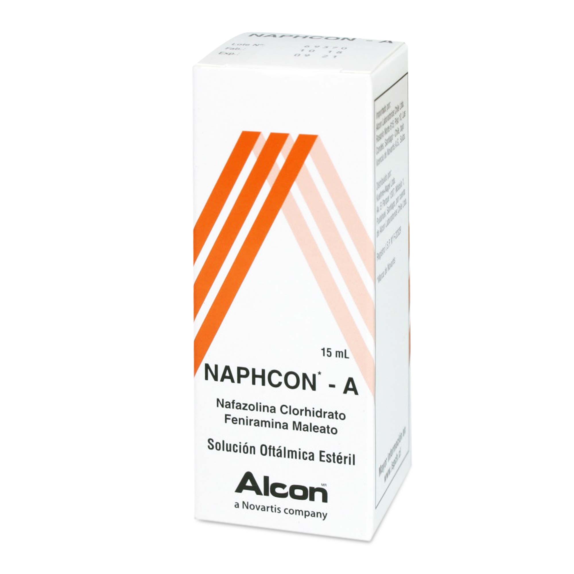 Naphcon-A Nafazolina 25 mg Solución Oftálmica 15 mL - FarmaCompara
