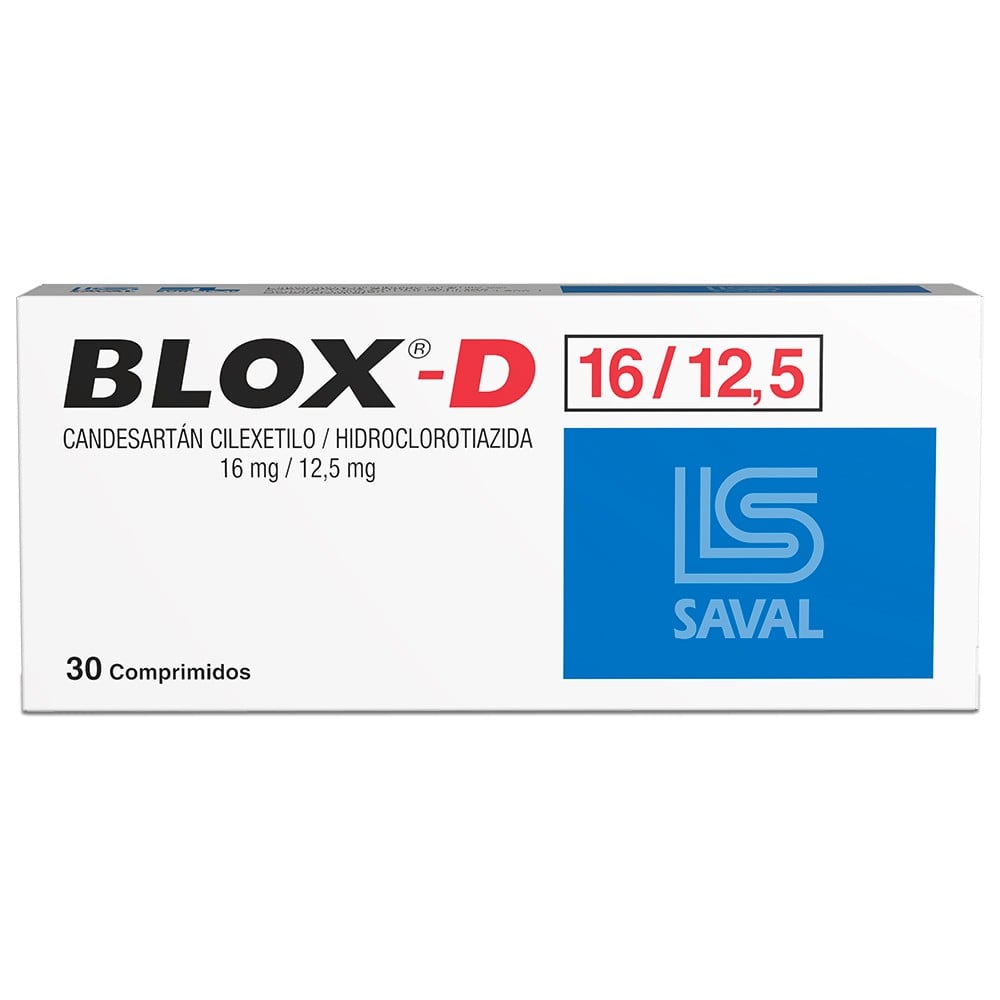 Blox-D Candesartan 16 mg 30 Comprimidos - FarmaCompara