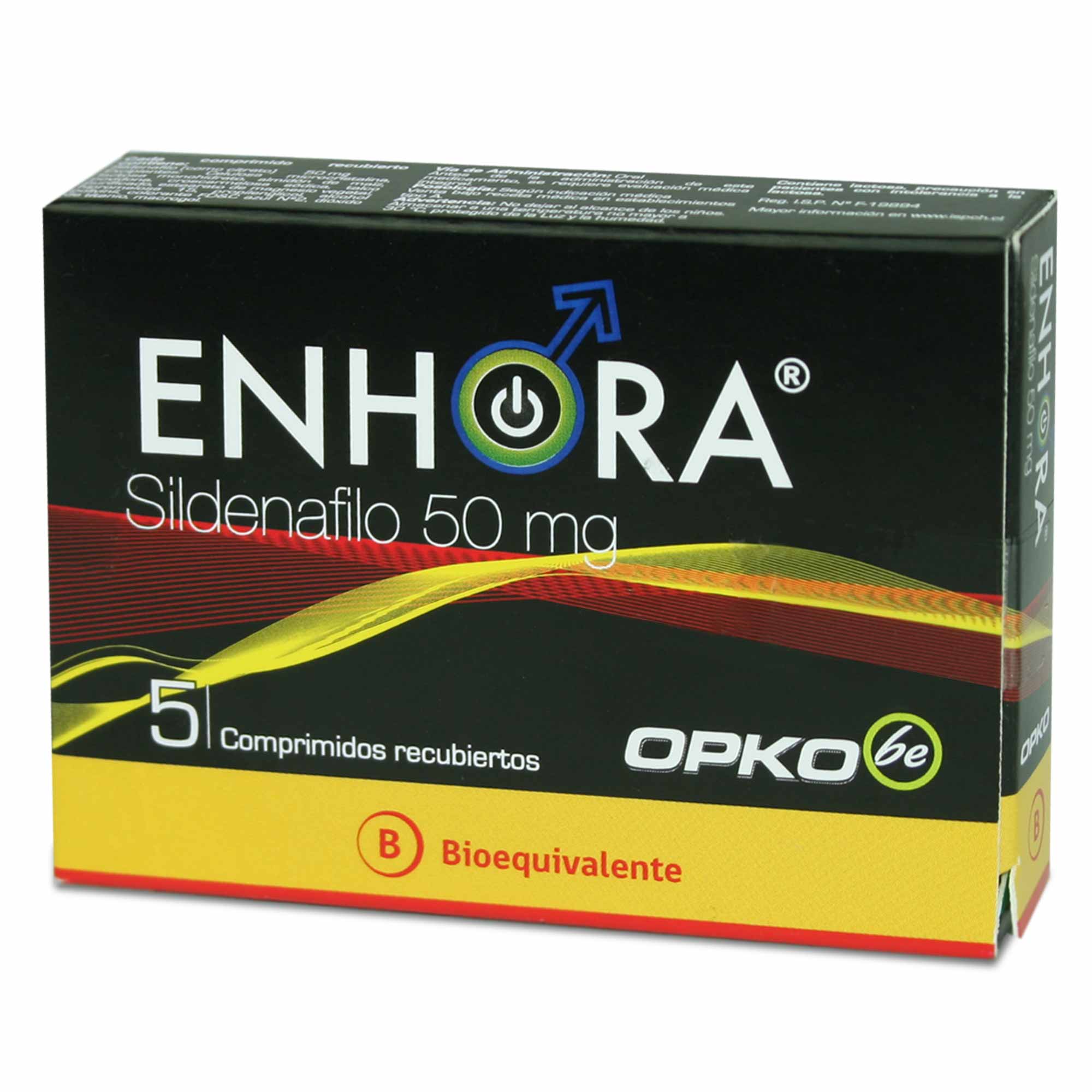 Enhora Sildenafil 50 mg 5 Comprimidos | Cruz Verde
