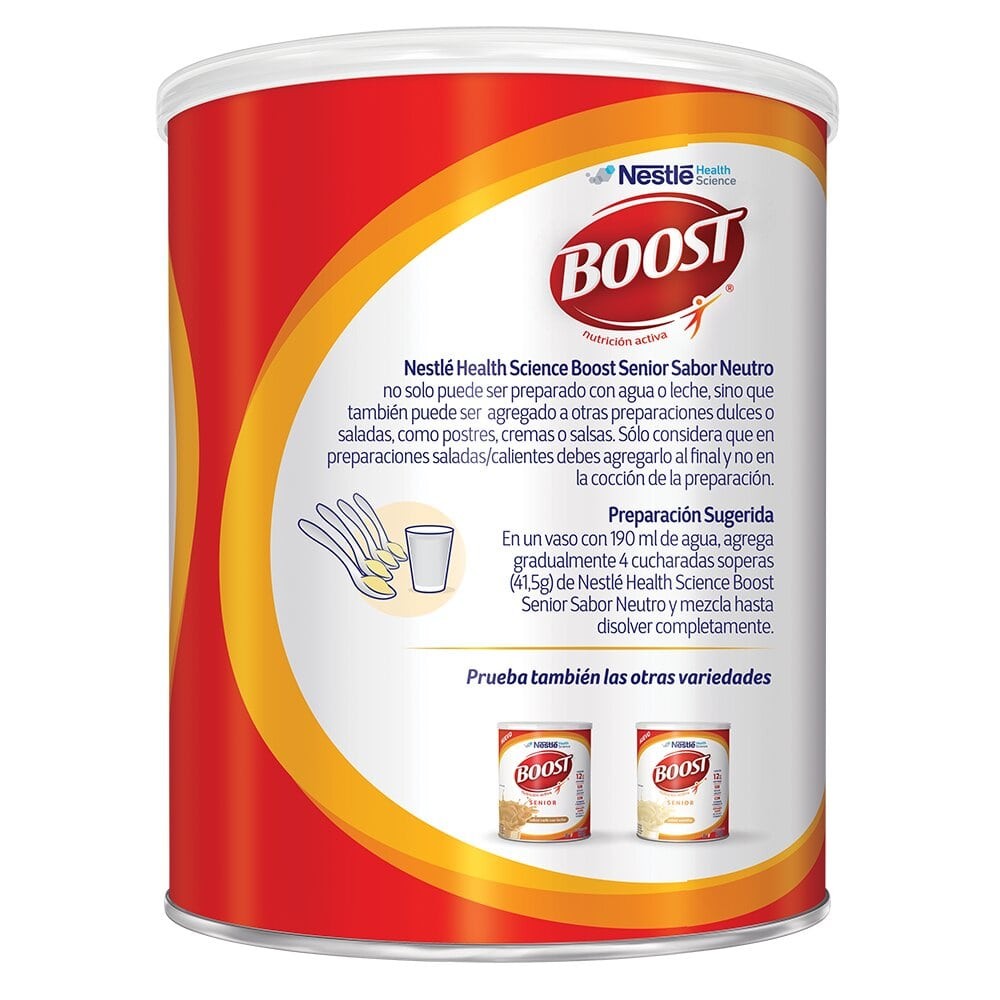 Boost Senior, Alimento en Polvo Sabor Neutro 370 grs | Cruz Verde