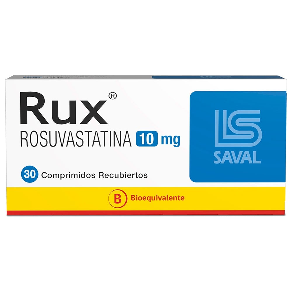 Rux Rosuvastatina 10 mg 30 Comprimidos Recubiertos | Cruz Verde