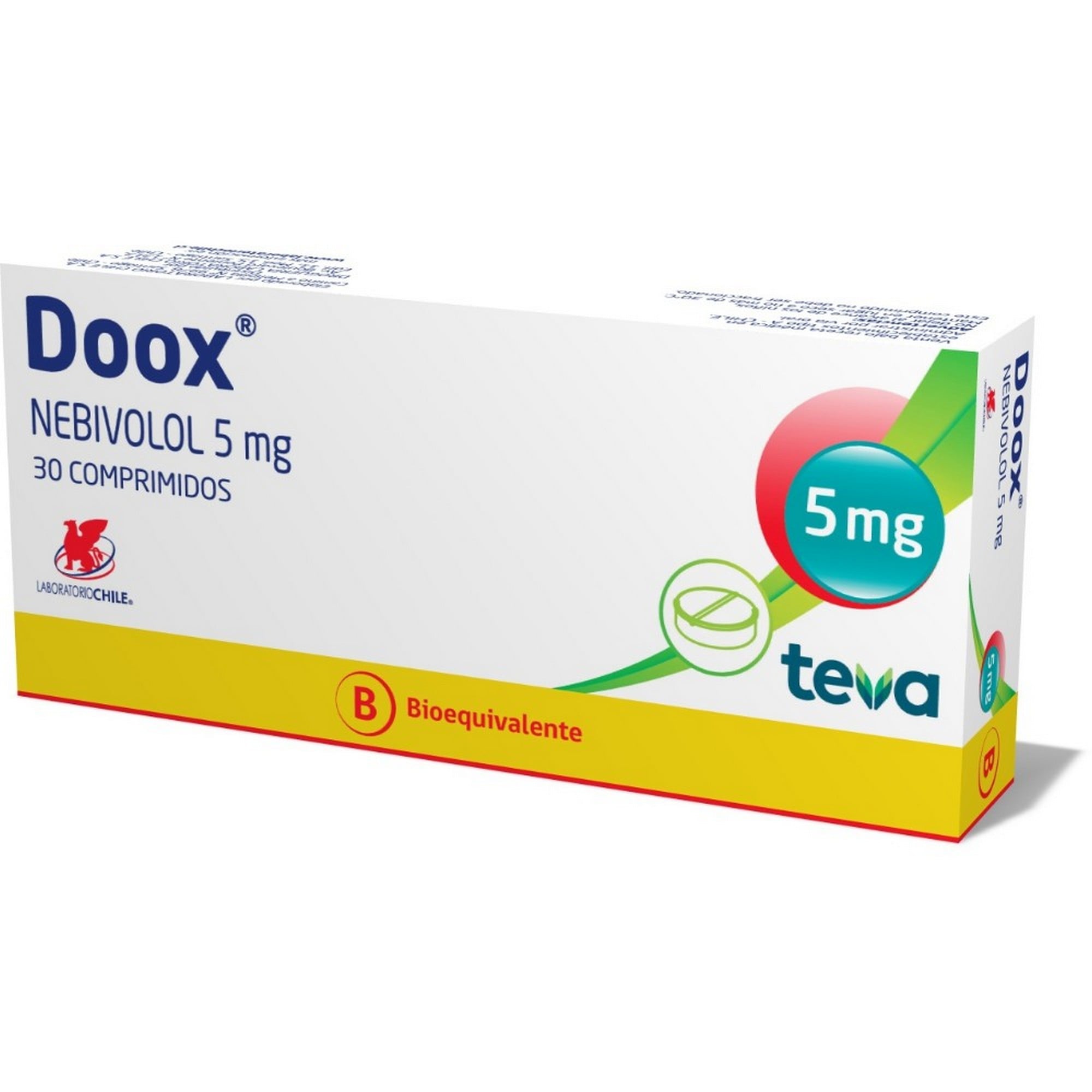 Doox Nebivolol 5 mg 30 Comprimidos | Cruz Verde