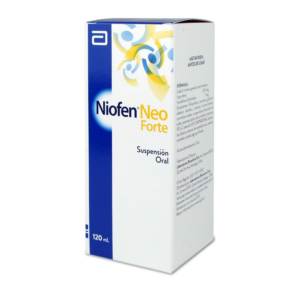 Niofen Neo Forte Ibuprofeno 200 mg/5mL Suspensión 120 mL | Cruz Verde