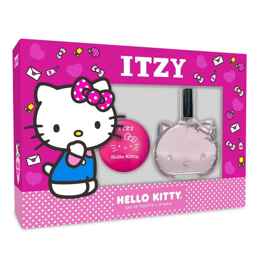 Set Perfume Itzy Hello Kitty 50ml + Lip Balm | Cruz Verde