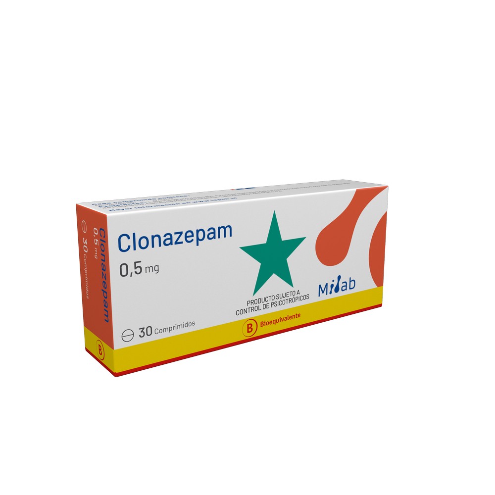 Clonazepam 0,5 mg 30 Comprimidos | Cruz Verde