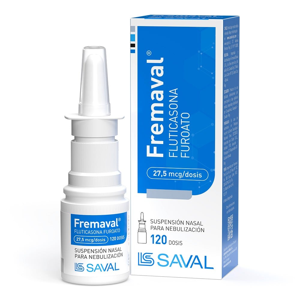 Fremaval Fluticasona Furoato 27,5 mcg Spray Nasal 120 Dosis