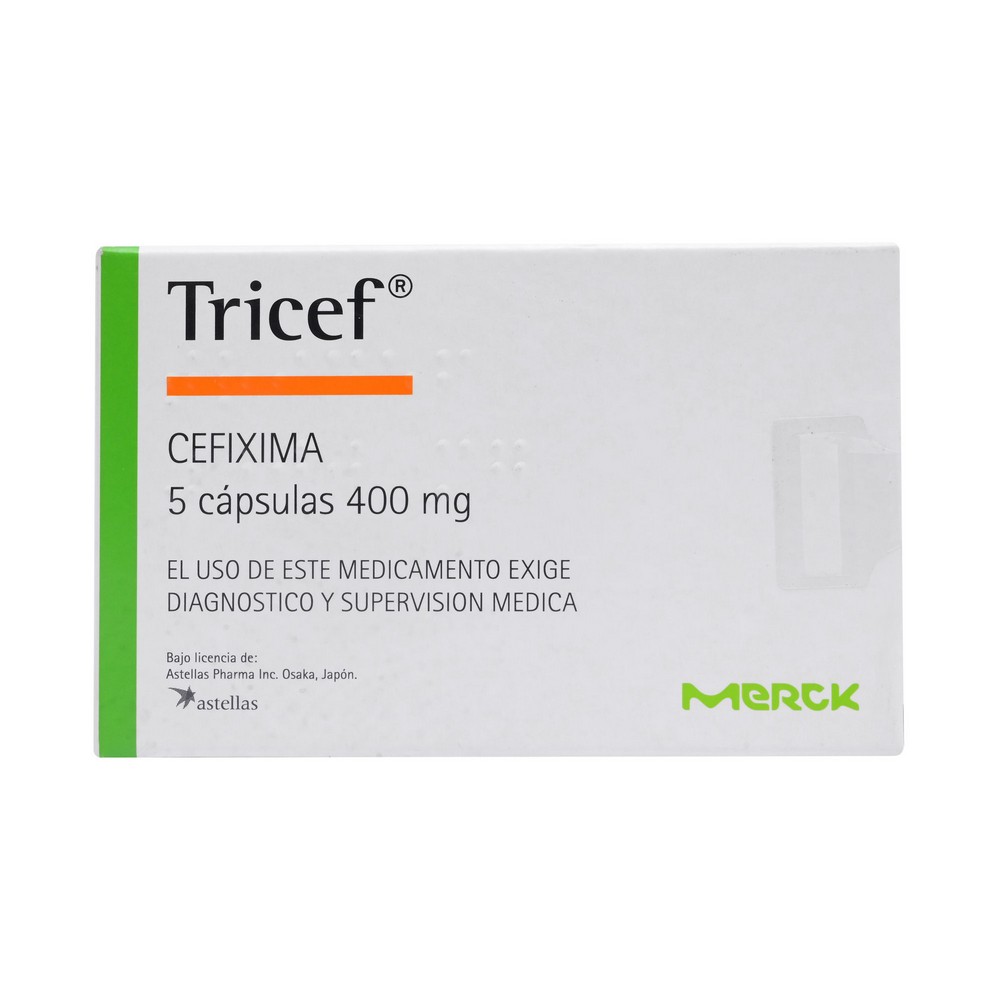 Tricef Cefixima 400 mg 5 Cápsulas | Cruz Verde