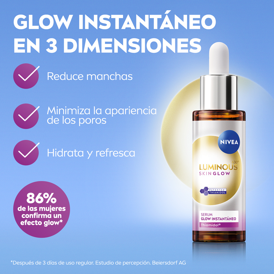 Nivea Luminous630 Skin Glow Serum Glow Instantáneo 30Ml | Cruz Verde