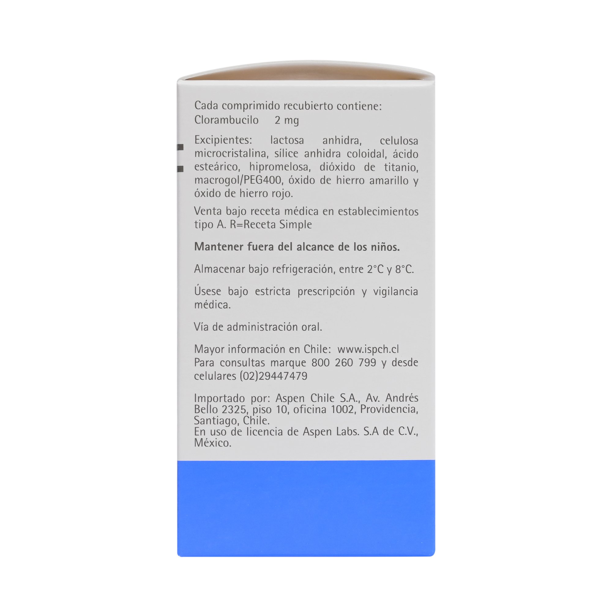 Leukeran Clorambucil 2 mg 25 Comprimidos | Cruz Verde