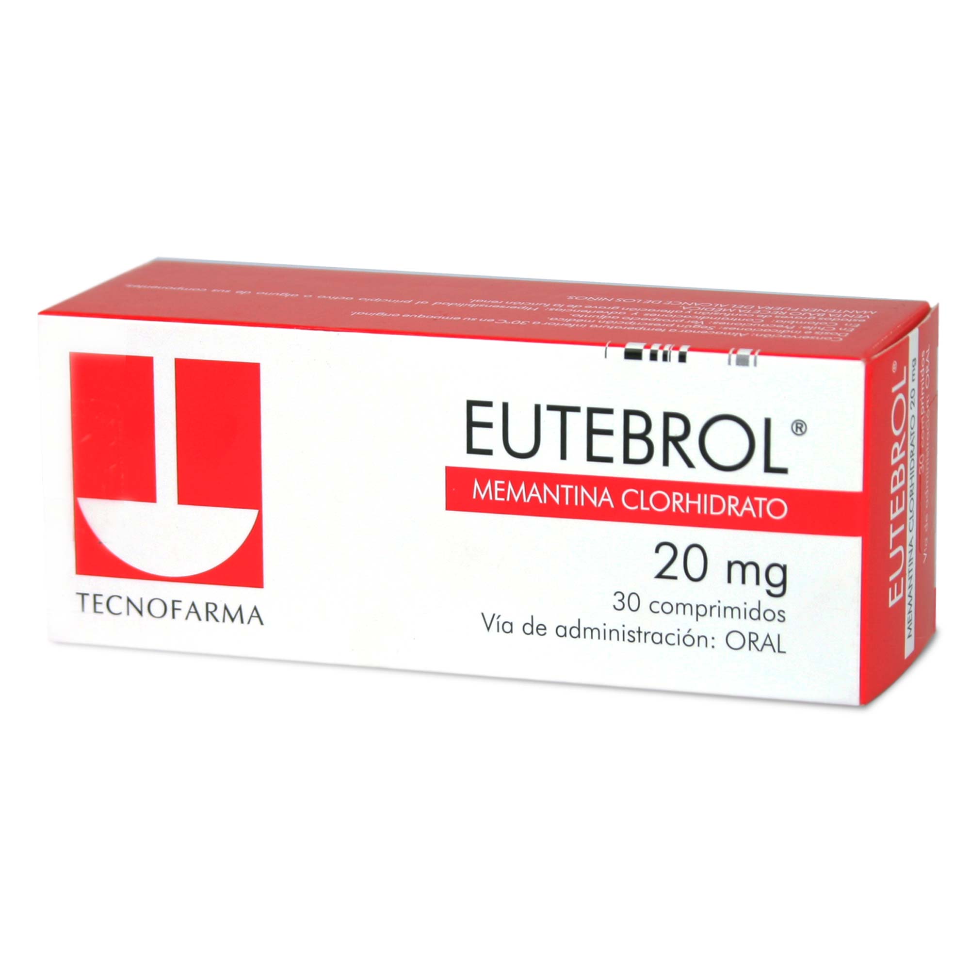 Eutebrol Memantina 20 mg 30 Comprimidos | Cruz Verde
