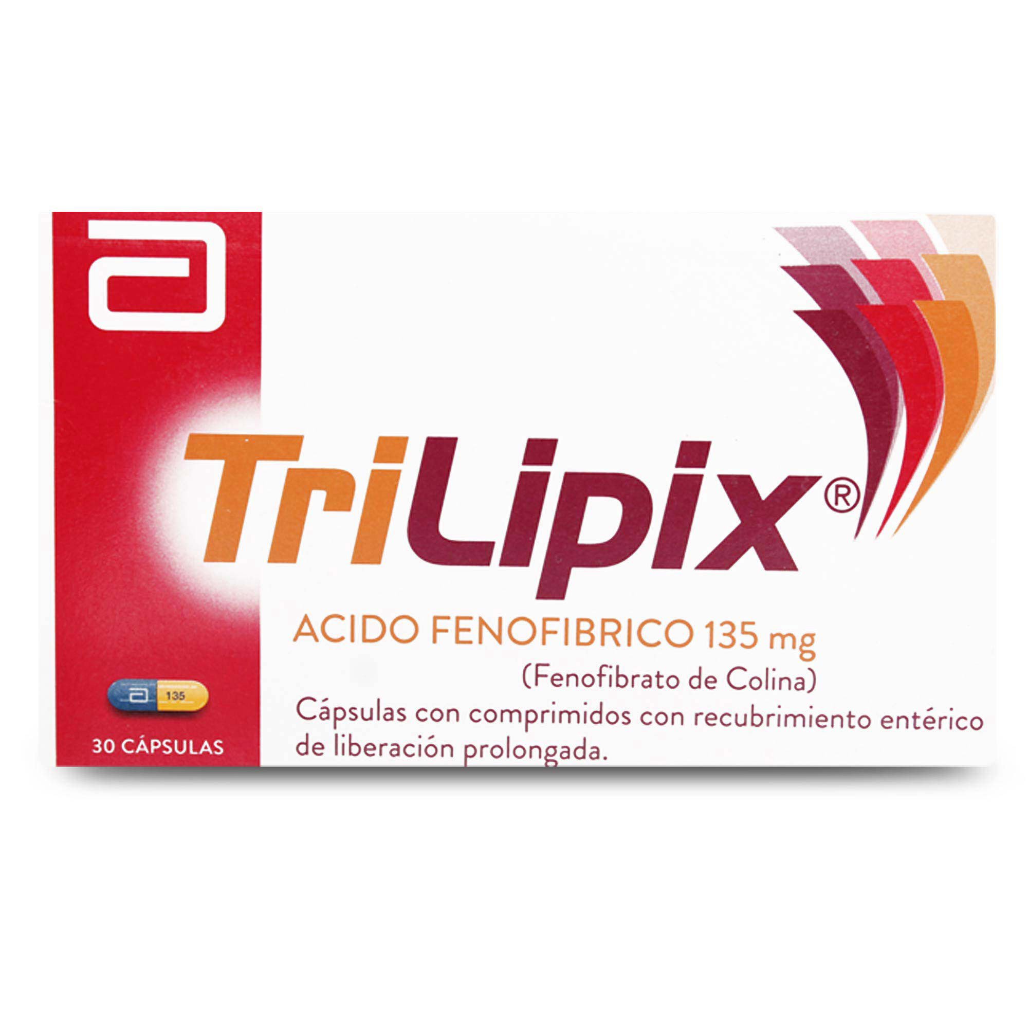 Trilipix Fenofibrato 135 mg 30 Cápsulas | Cruz Verde