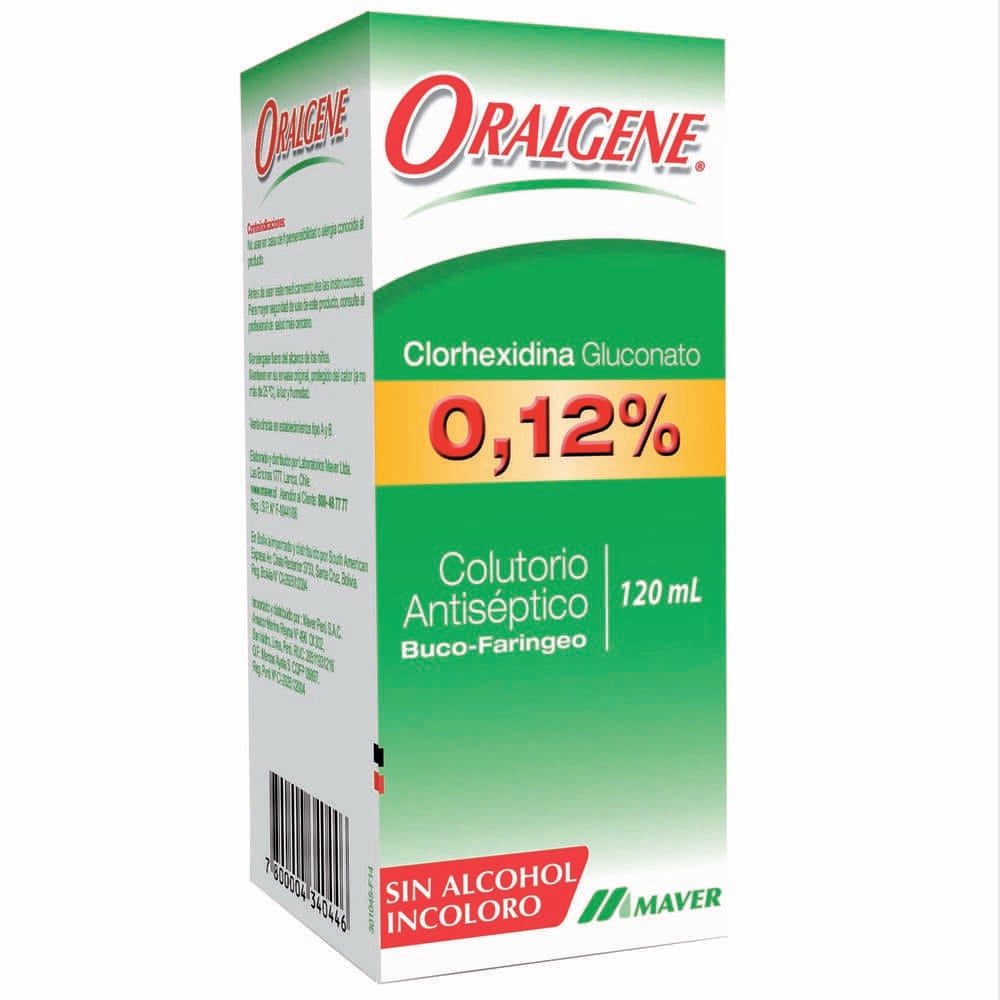 Enjuague Bucal 0,12% Clorhexidina 120 mL - FarmaCompara