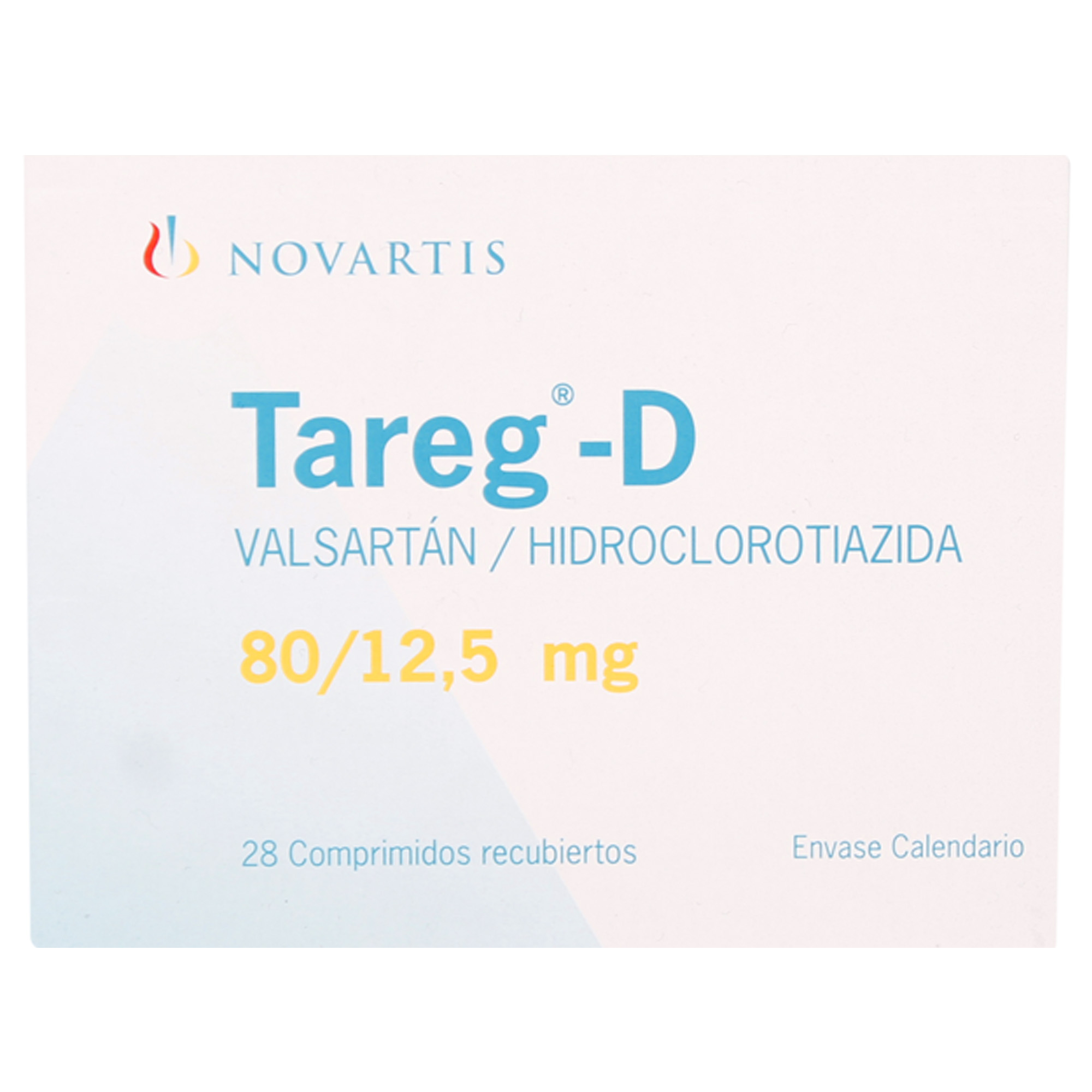 Tareg-D Valsartan 80 mg 28 Comprimidos Recubierto | Cruz Verde