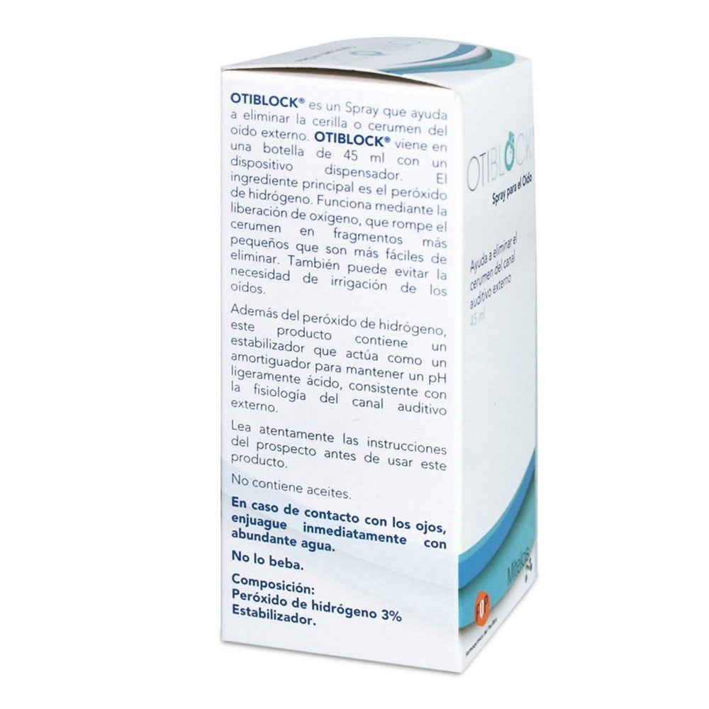 Otiblock Peróxido De Hidrógeno 3% Spray 45 mL | Cruz Verde