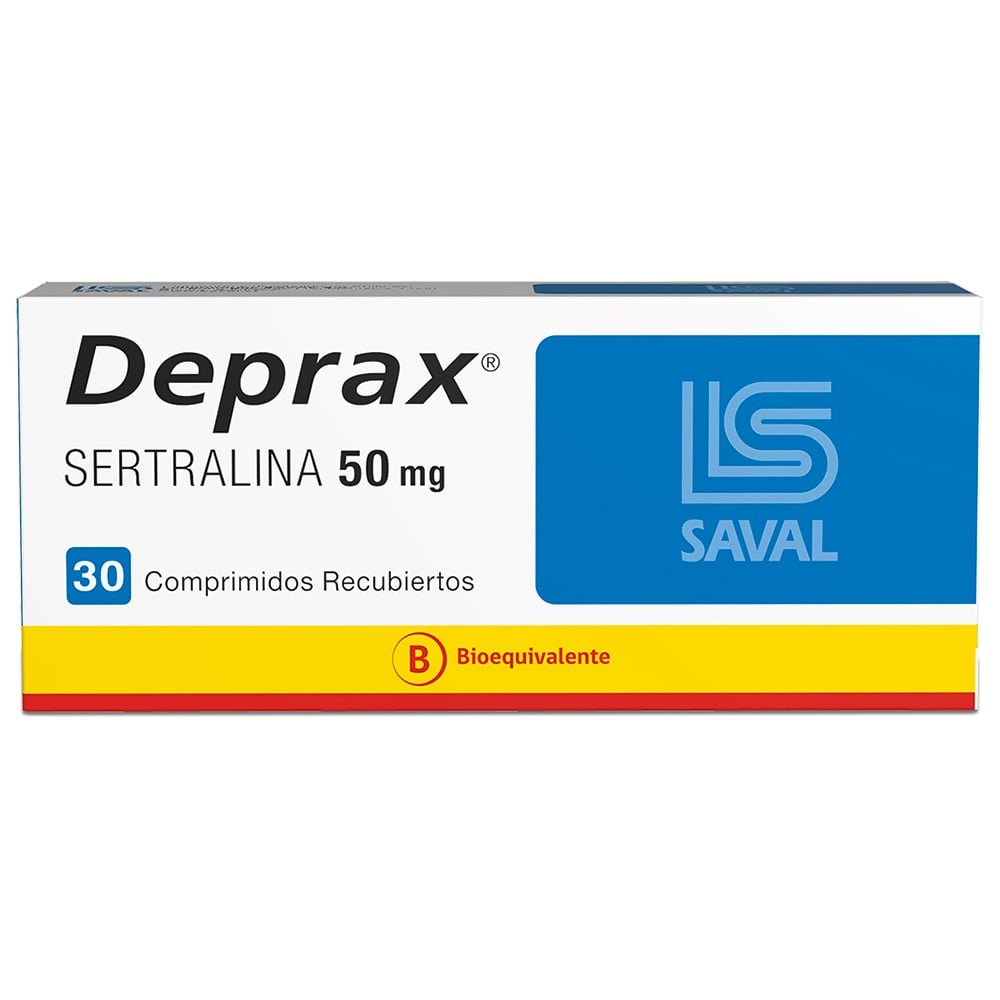 Deprax Sertralina 50 mg 30 Comprimidos | Cruz Verde