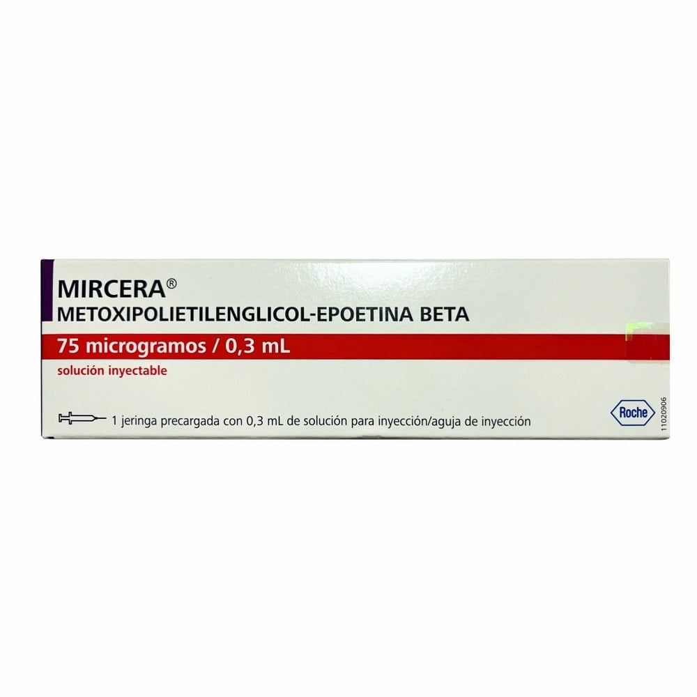 Mircera Epoetina Beta 75 mcg / 0,3 mL 1 Jeringa Prellenada | Cruz Verde