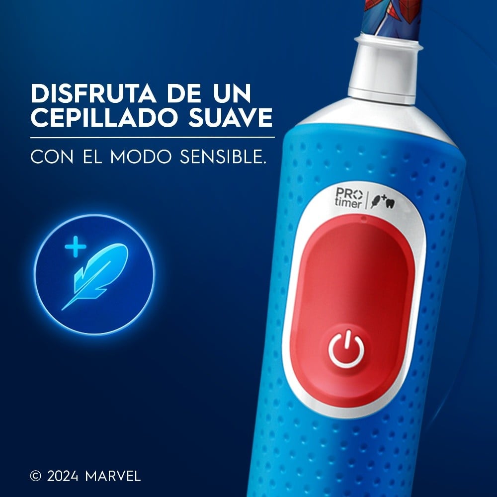Cepillo de Dientes Electrico Oral-B Marvel Spider-Man Recargable, 1 ...