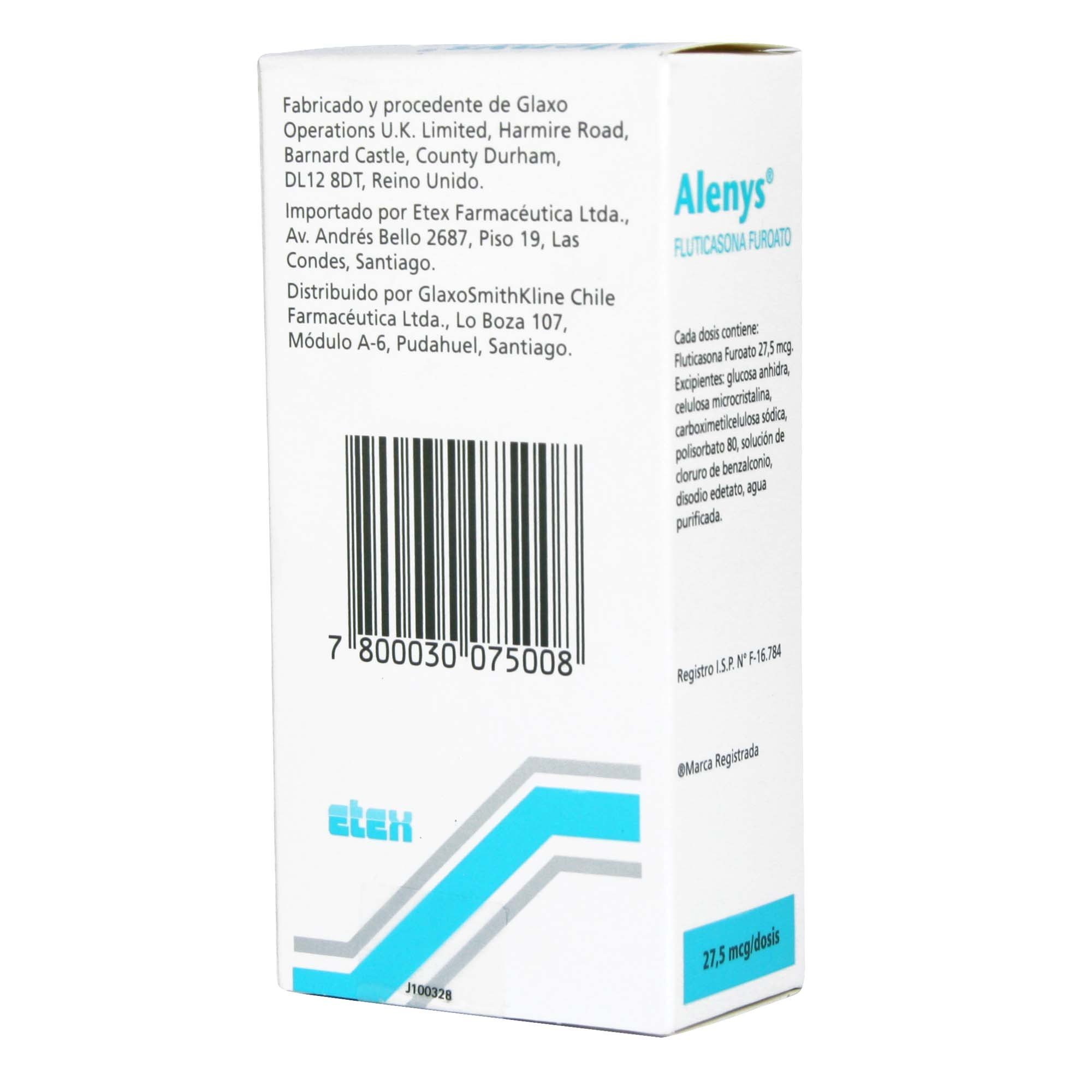 Alenys Fluticasona Furoato 27,5 mcg/Dosis Suspensión Nasal 120 Dosis ...