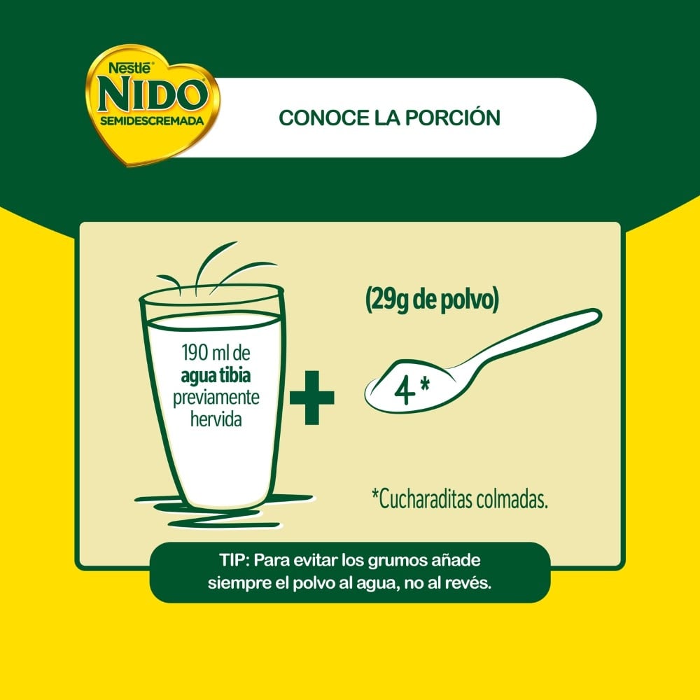Leche en Polvo Familiar Semidescremada 1350 gr | Cruz Verde