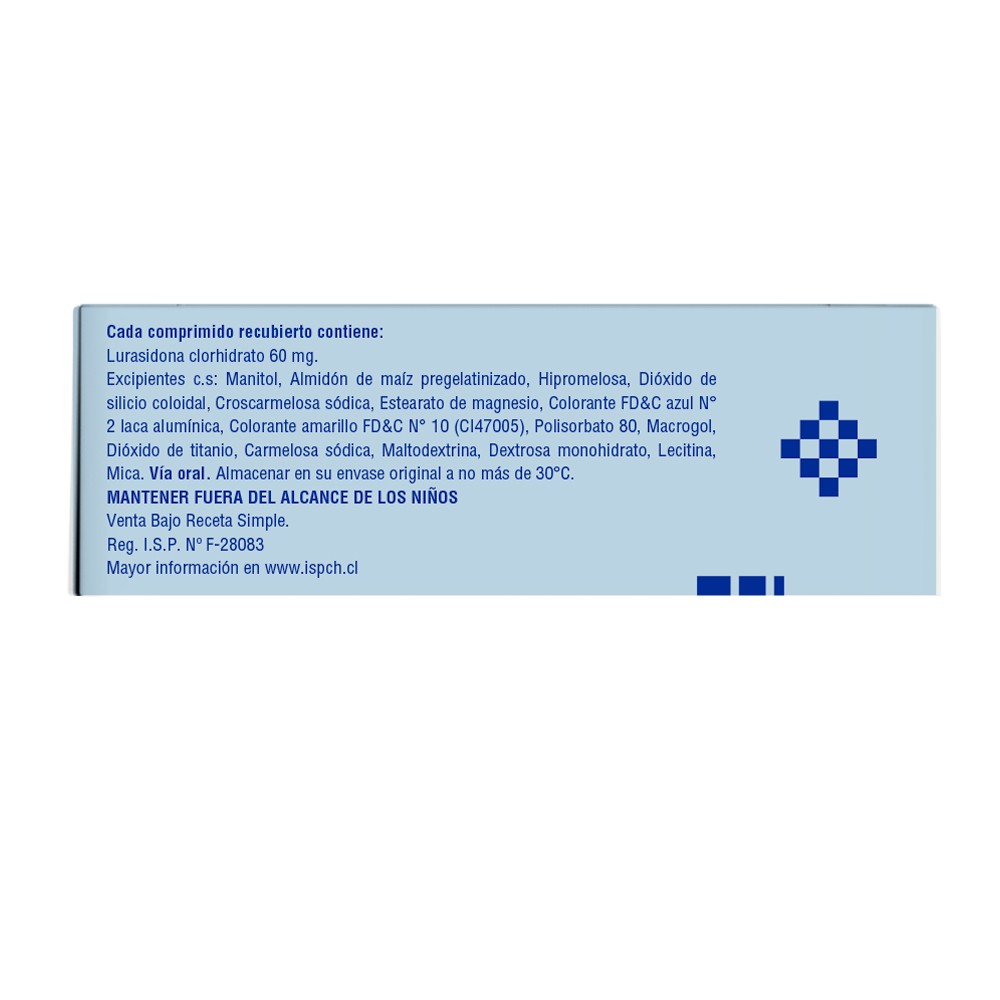 Luradon 60 mg 30 Comprimidos Recubiertos | Cruz Verde