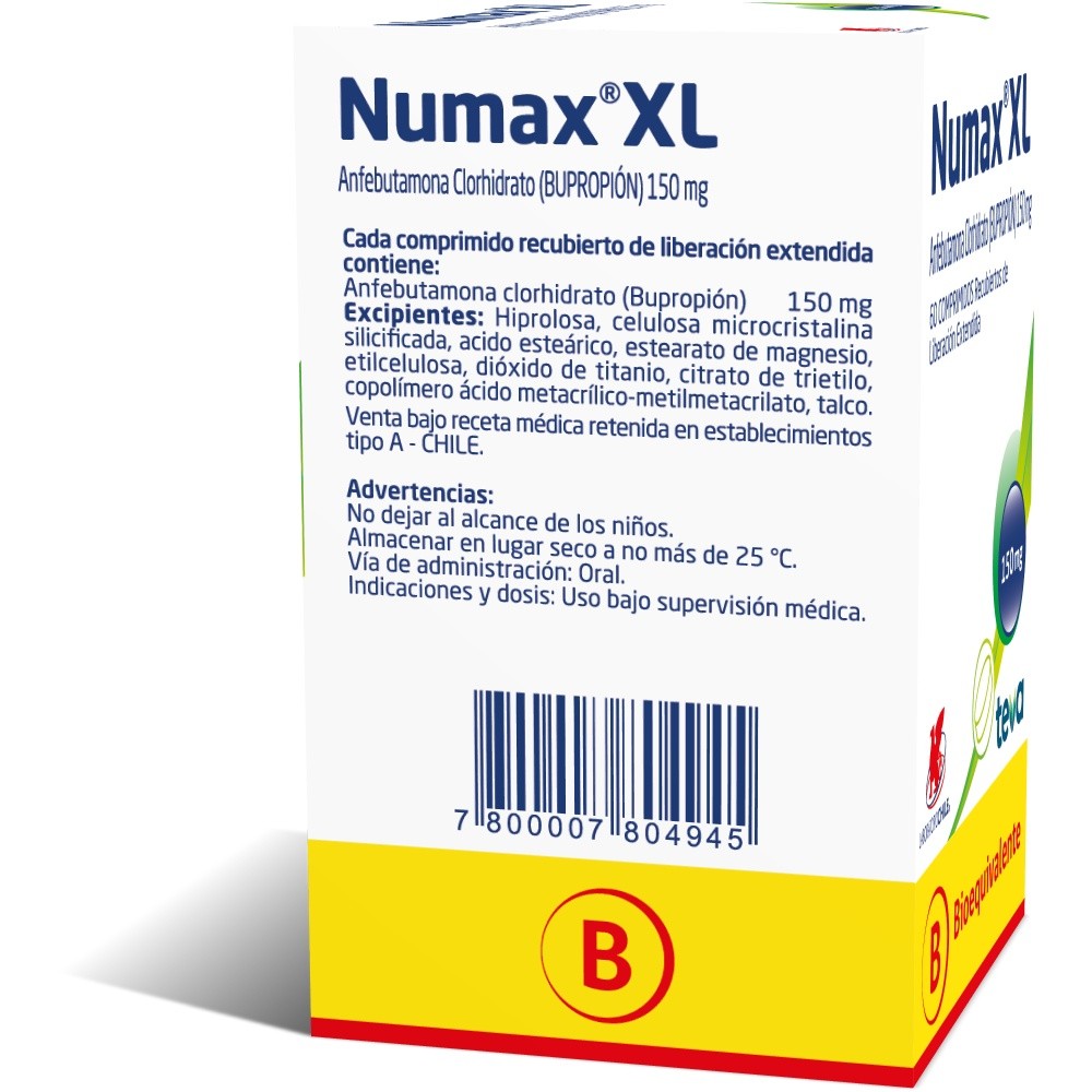 Numax XL 150mg 60 Comprimidos Recubiertos De Liberacion Extendida | Cruz Verde