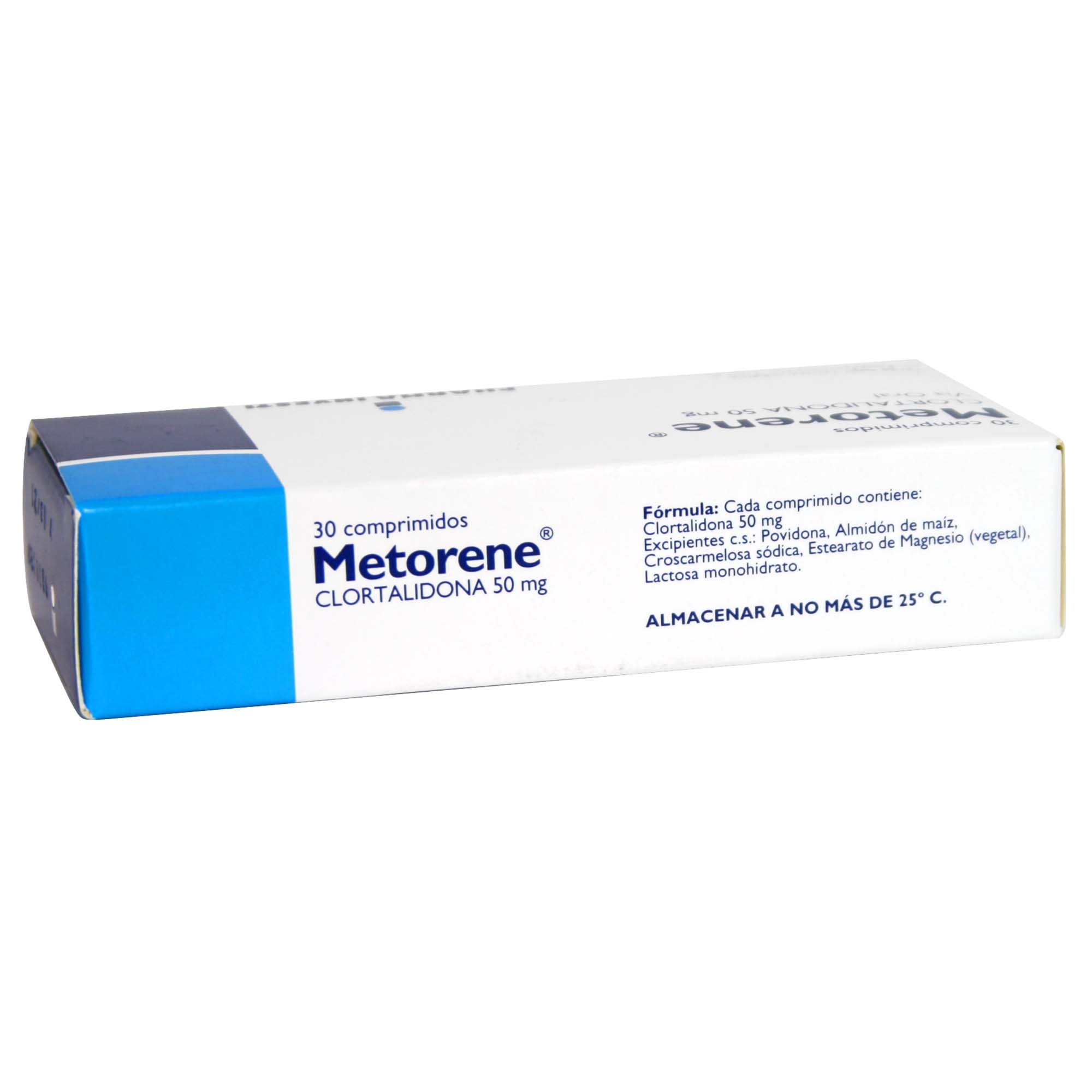 Metorene Clortalidona 50 mg 30 Comprimidos | Cruz Verde