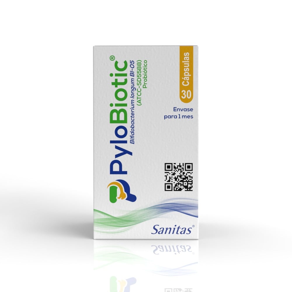 Pylobiotic Probiótico Bifidobacterieum Longum Cepa BI-05TM 1x109 UFC 30 ...