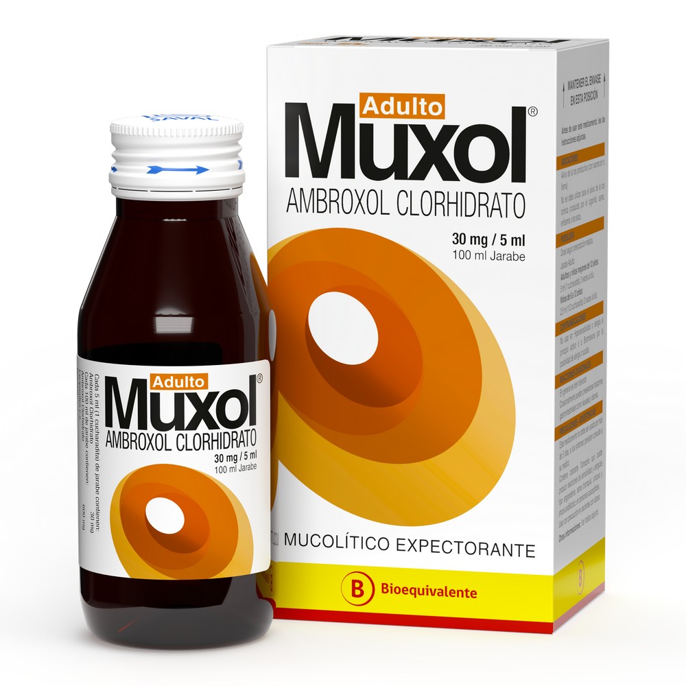 Muxol Adulto Ambroxol 30 mg / 5 mL Jarabe 100 mL | Farmacias Cruz Verde