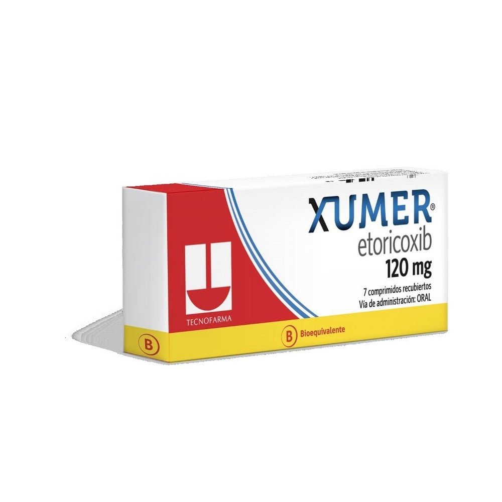 Xumer Etoricoxib 120 mg 7 Comprimidos Recubierto