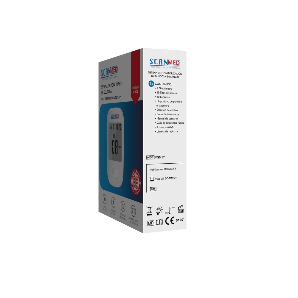Scanmed Vgm22 Equipo Medidor De Glucosa | Cruz Verde