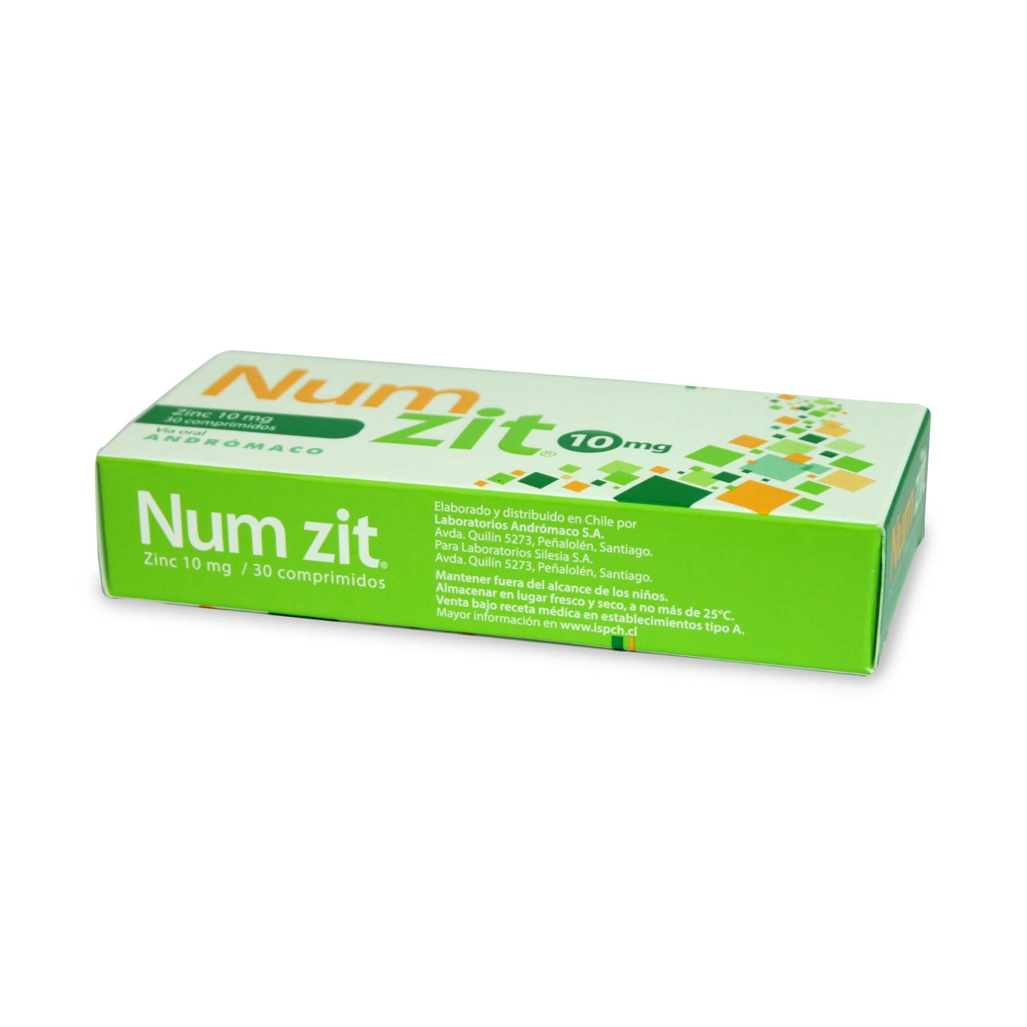 Num-Zit Zinc 10 mg 30 Comprimidos | Cruz Verde