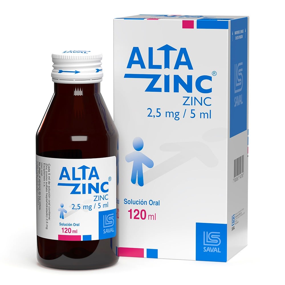 Altazinc Solucion Oral 2,5mg / 5 mL 120 mL - FarmaCompara
