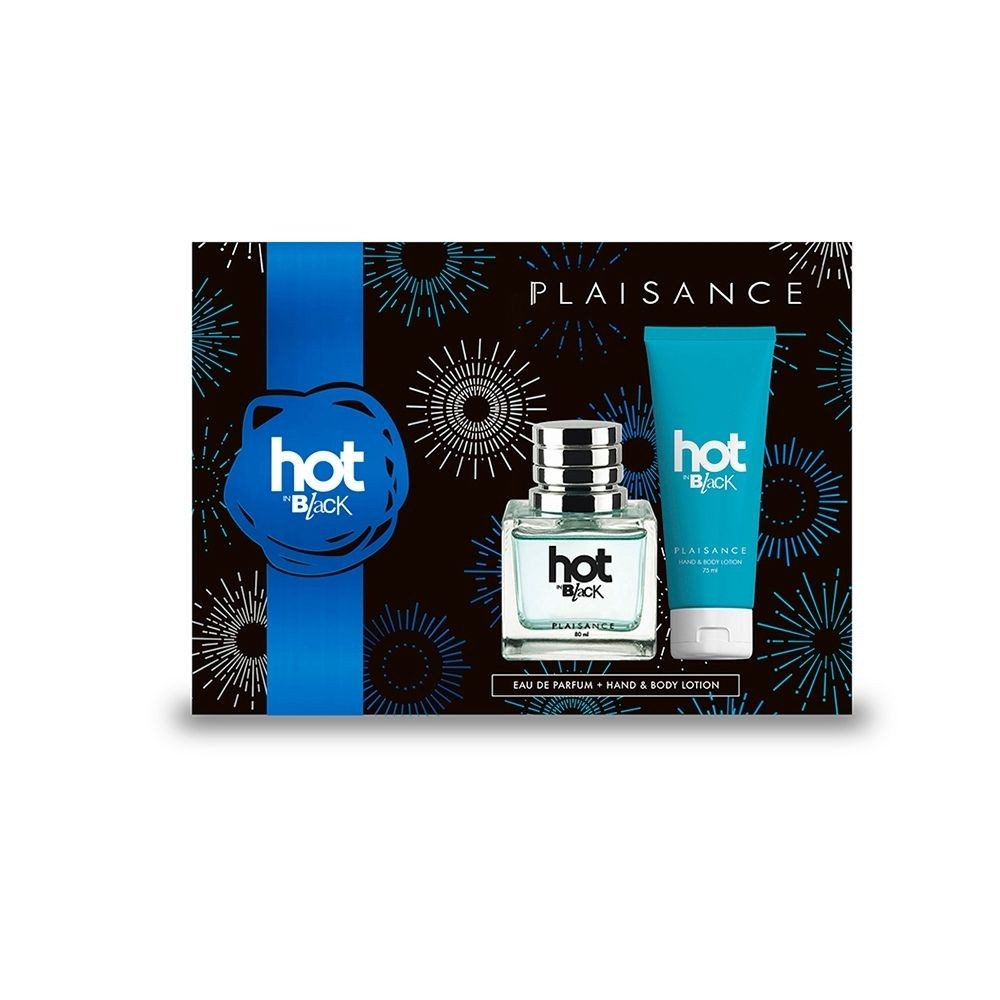 Perfume Mujer Hot In Black Edp 80 Ml Body Lotion Cruz Verde