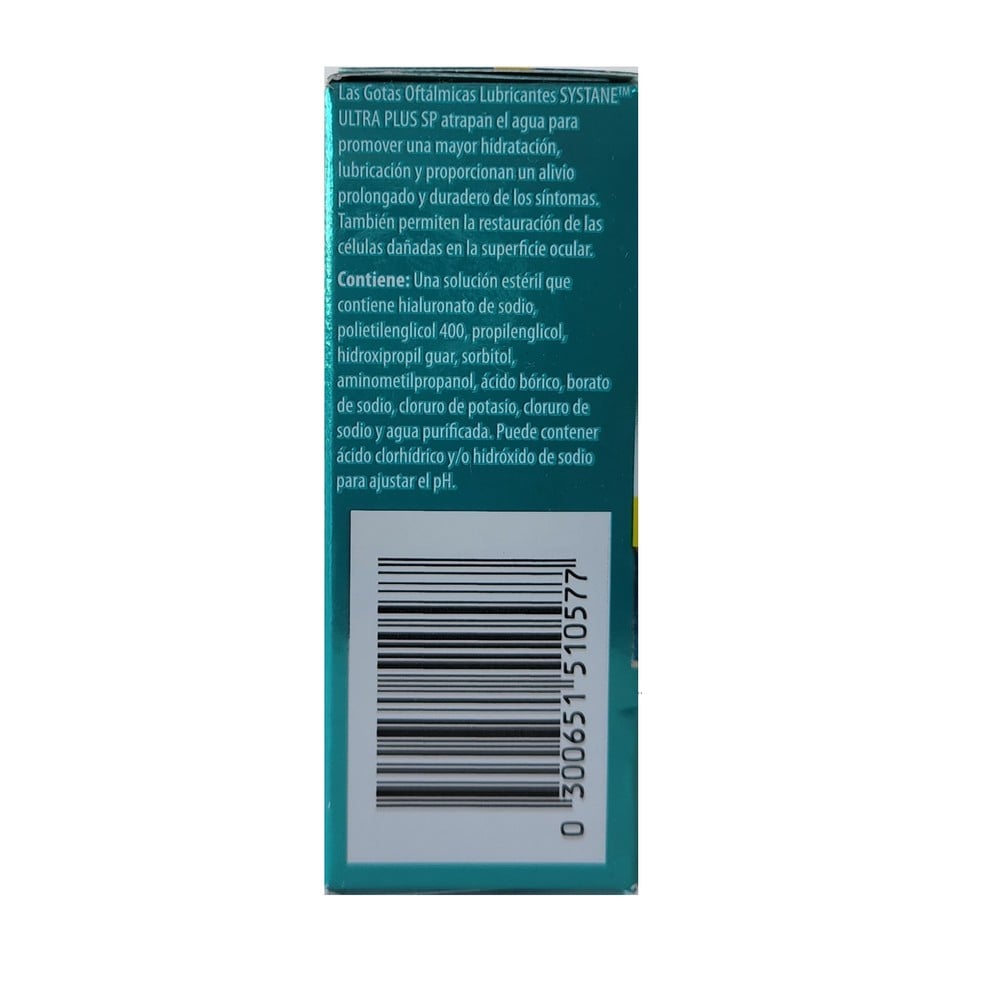 Systane Ultra Plus SP Hialuronato de sodio 1,5 mg/mL, polietilenglicol ...
